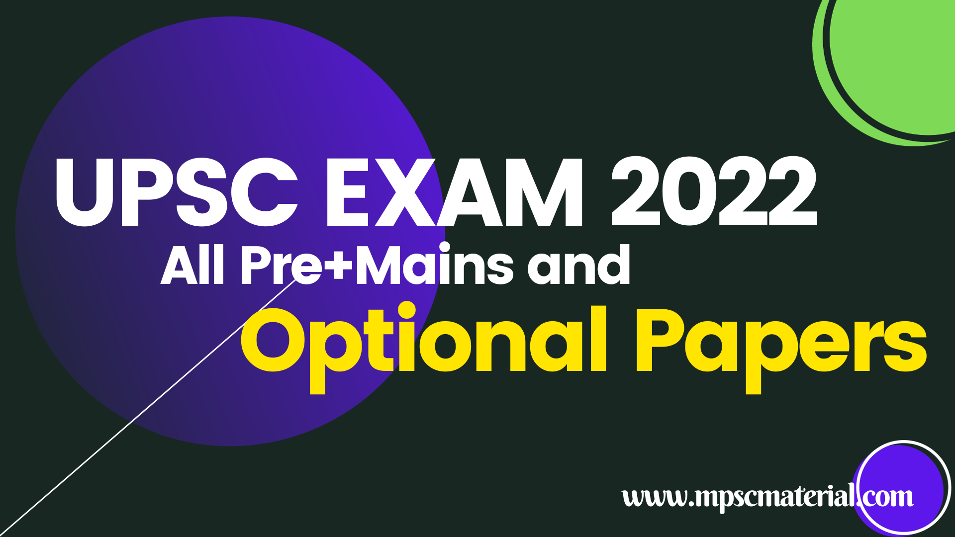 UPSC Questions Papers With Answers Keys 2022 – MPSC Material